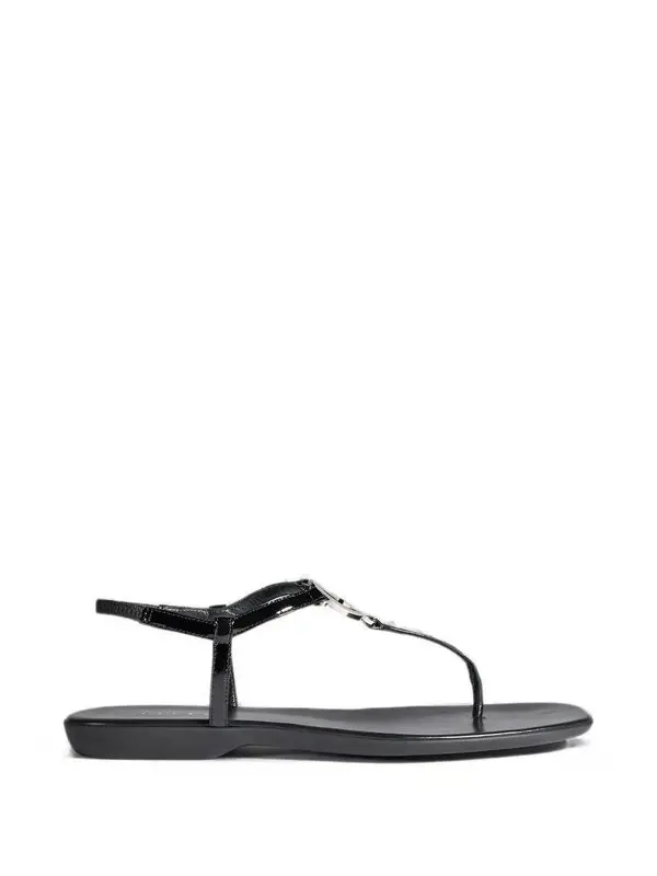 Gucci Interlocking G Patent Leather Sandals
