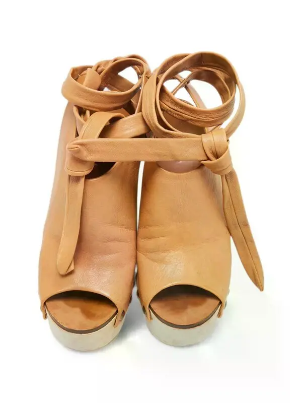 Chloé Tie-fastening Wedge Sandals