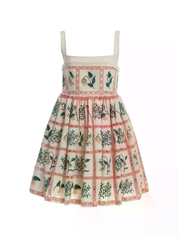 Agua Bendita Barbara Mini Uchuva Dress - Neutrals