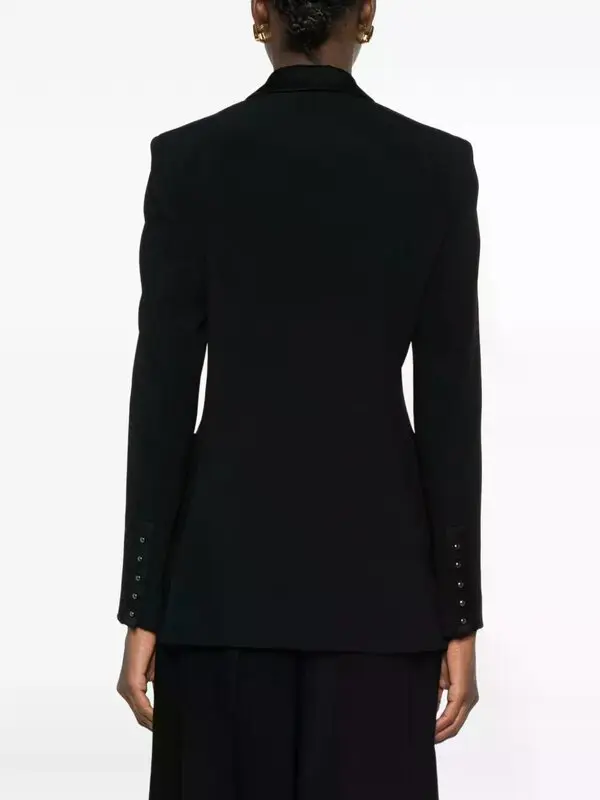 Emporio Armani Single-breasted Blazer With Satin Trim
