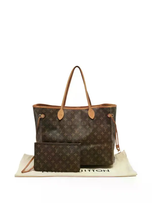 LOUIS VUITTON Monogram Neverfull Gm Tote Bag - Brown