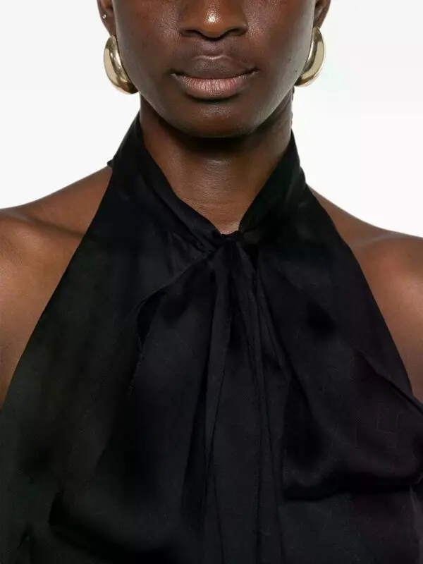 TOM FORD Jacquard Halterneck Top