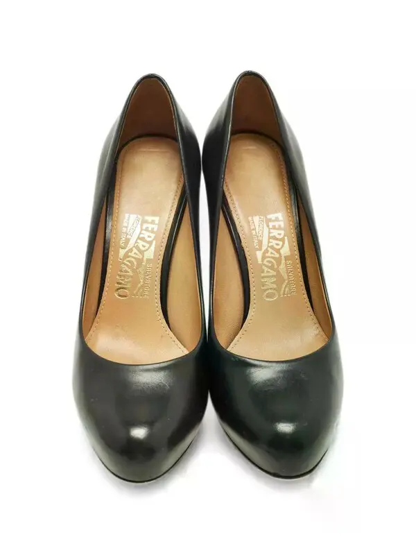 FERRAGAMO Leather Slip-on Pumps