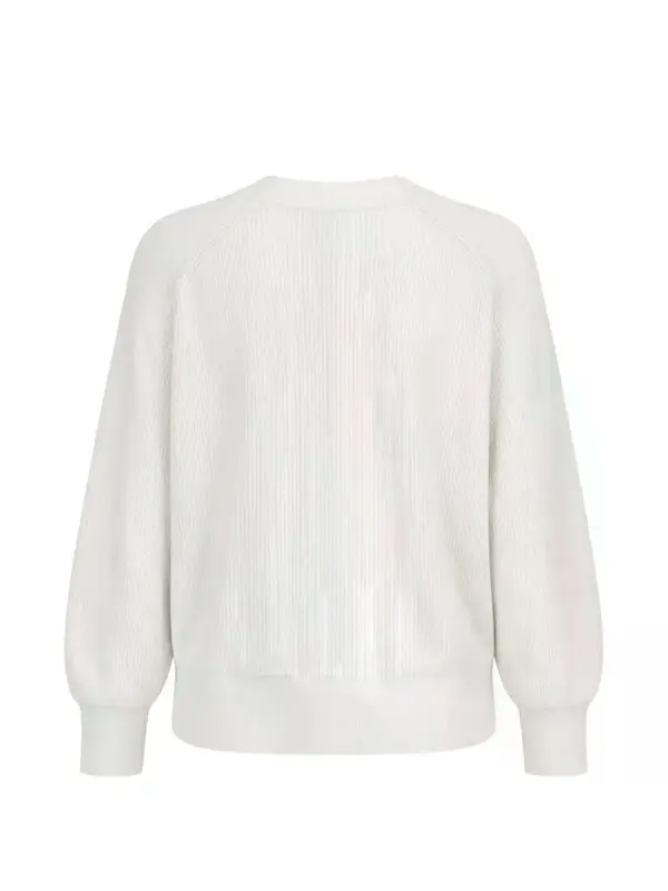 PATRICK ASSARAF Ribbed Knit Raglan Sleeve Sweater