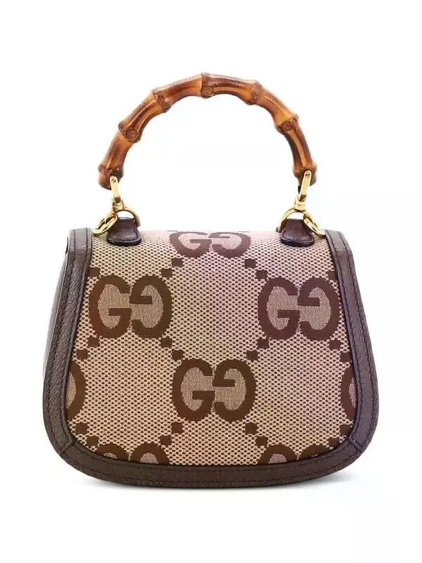 Gucci Jumbo Gg Canvas Mini Crossbody Bag - Brown