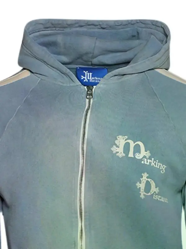 MARKING DISTANCE Scorpio Zip-up Hoodie - Blue