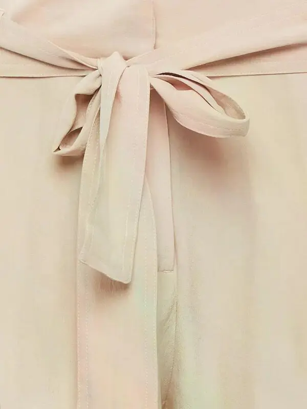 Roberto Cavalli Belted Silk Trousers
