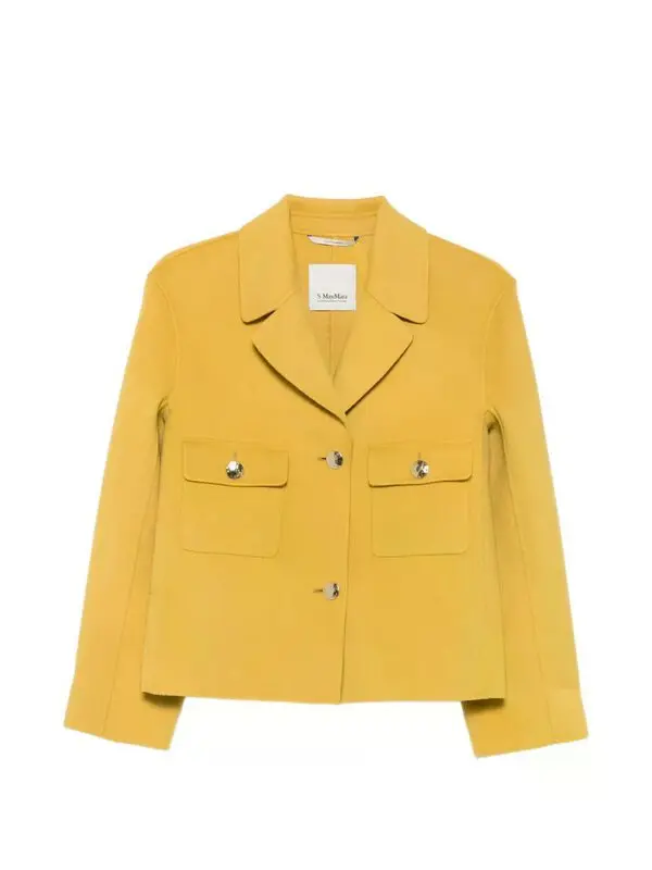 Max Mara Button-up Chest-pocket Jacket - Yellow