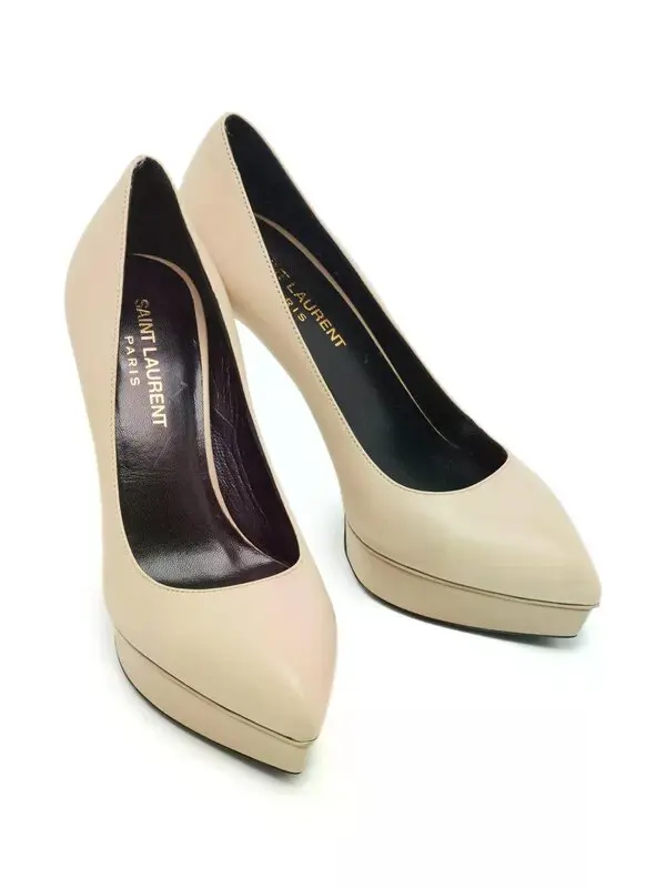 Saint Laurent Janis Leather Heeled Pumps