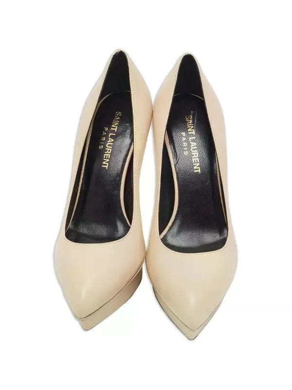Saint Laurent Janis Leather Heeled Pumps