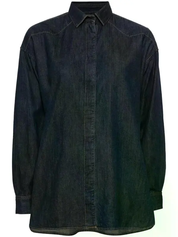 TU ES MON TRESOR Oversized Denim Shirt