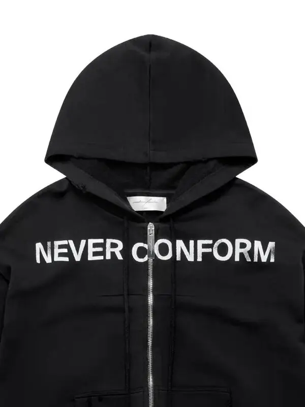 Matieres Fecales Never Conform Distressed Hoodie