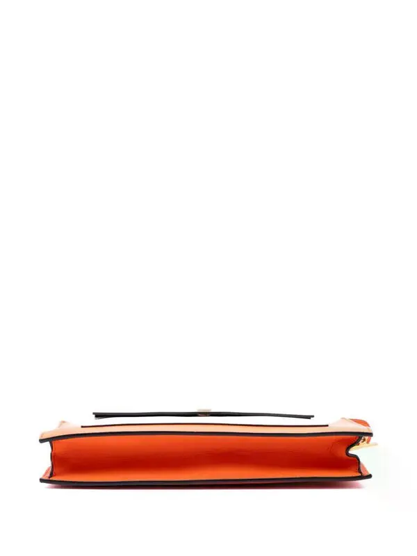Celine Tricolor Leather Pocket Envelope Zip Crossbody Bag