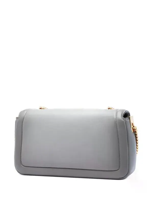 Fendi Leather Baguette Chain Midi Shoulder Bag