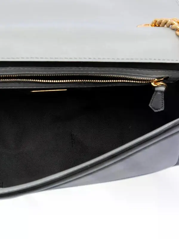 Fendi Leather Baguette Chain Midi Shoulder Bag