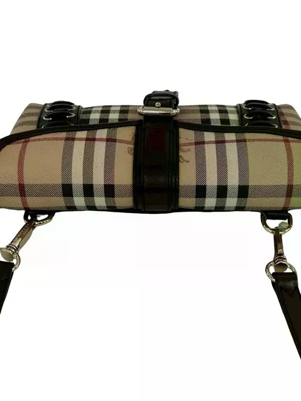 Burberry Haymarket Coated Canvas Crossbody Bag