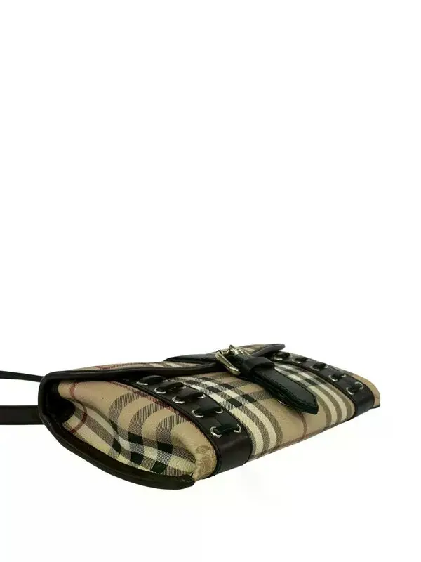 Burberry Haymarket Coated Canvas Crossbody Bag