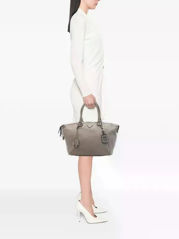 Prada Vitello Daino Double Handle Bag