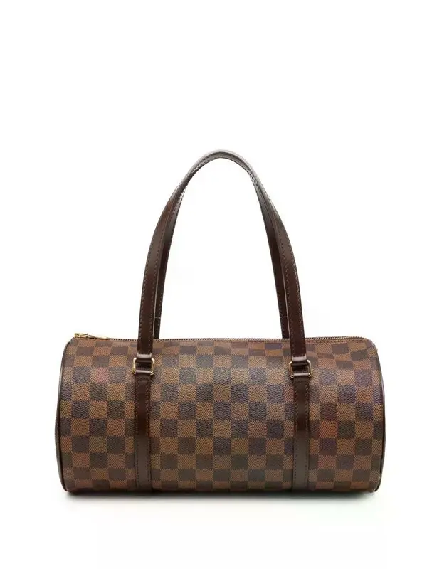 LOUIS VUITTON Damier Ebene Papillon 30 Handbag - Brown