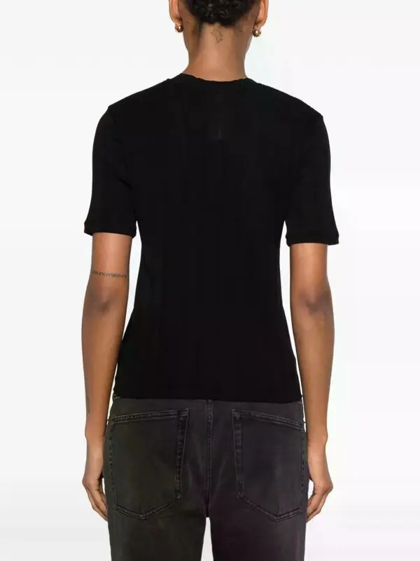 THE ROW Etina Ribbed Knit Top