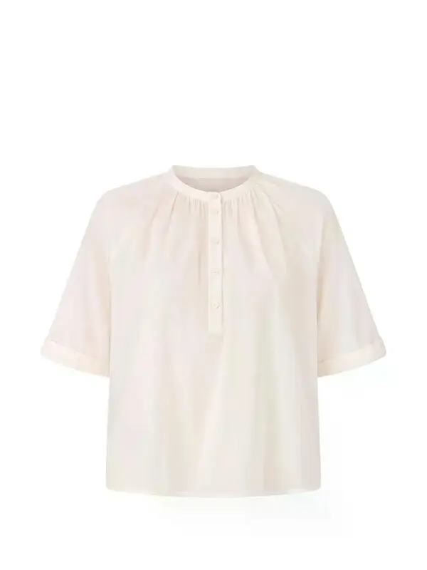Officine Générale Gathered Short-sleeve Blouse - Neutrals