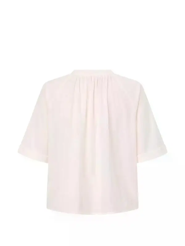 Officine Générale Gathered Short-sleeve Blouse