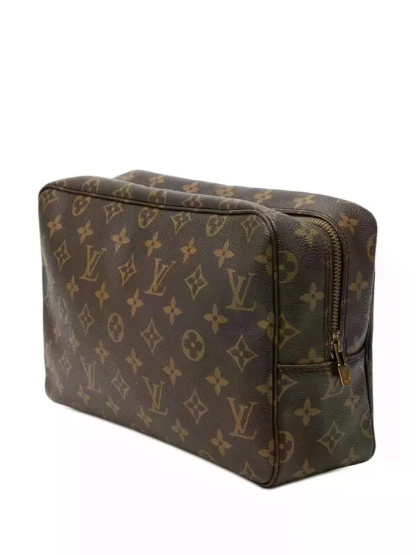 LOUIS VUITTON Monogram Trouseau Toilette 28 Clutch Bag - Brown