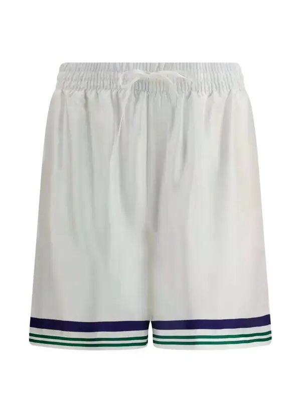 Casablanca Hotel Emblem Deck Shorts - White
