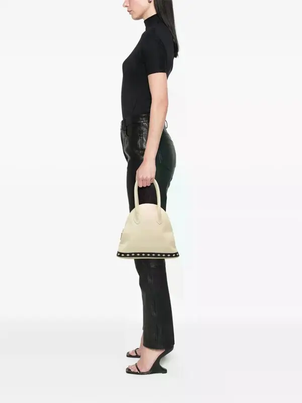 Saint Laurent 20th Century Leather Dome Diamond Cut Handbag