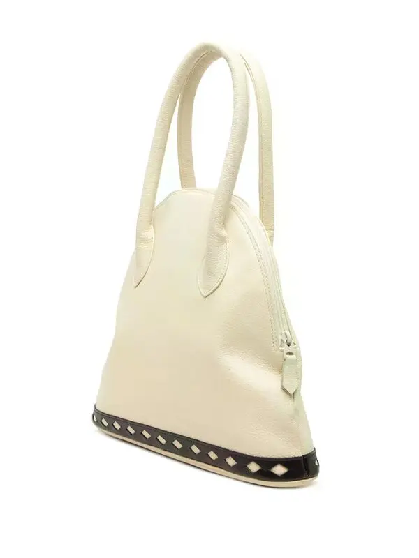 Saint Laurent 20th Century Leather Dome Diamond Cut Handbag