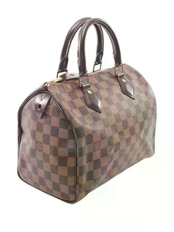 LOUIS VUITTON Damier Ebene Speedy Bandouliere 25 Satchel - Brown