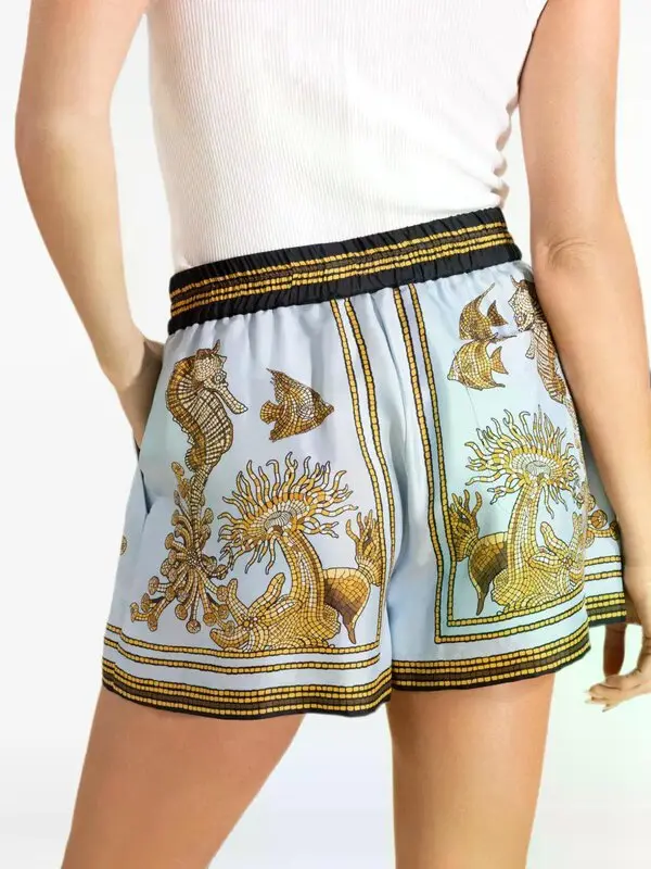 La DoubleJ Oceania Placed Print Shorts