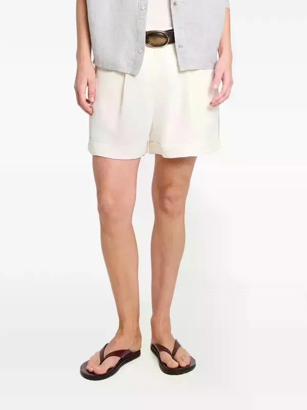 TWP Cisco Pleated Turn-up Shorts