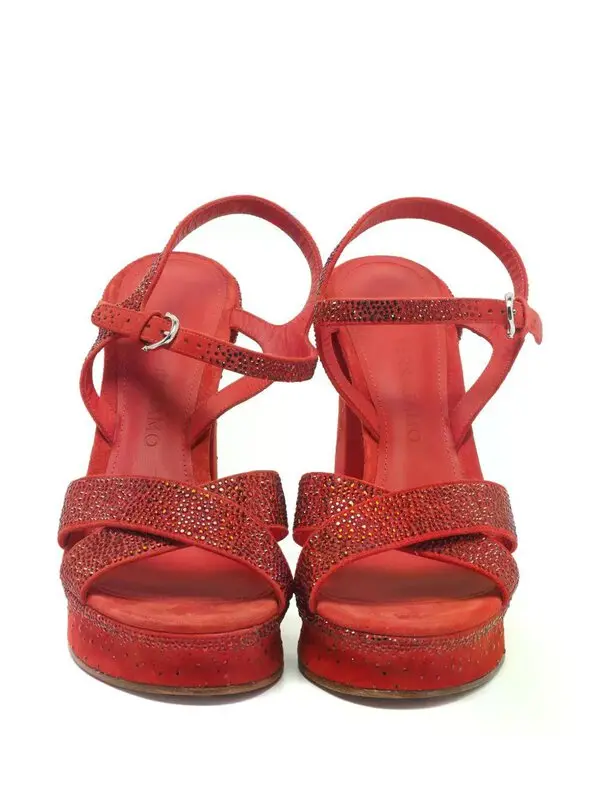 FERRAGAMO Sonya Crystal-embellished Heeled Sandals
