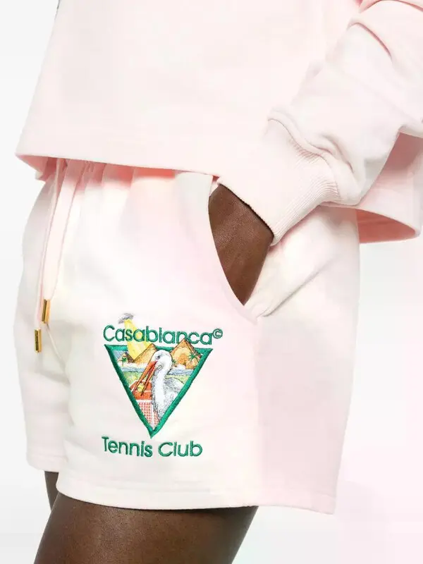 Casablanca Tennis Club Triangle Drawstring Shorts