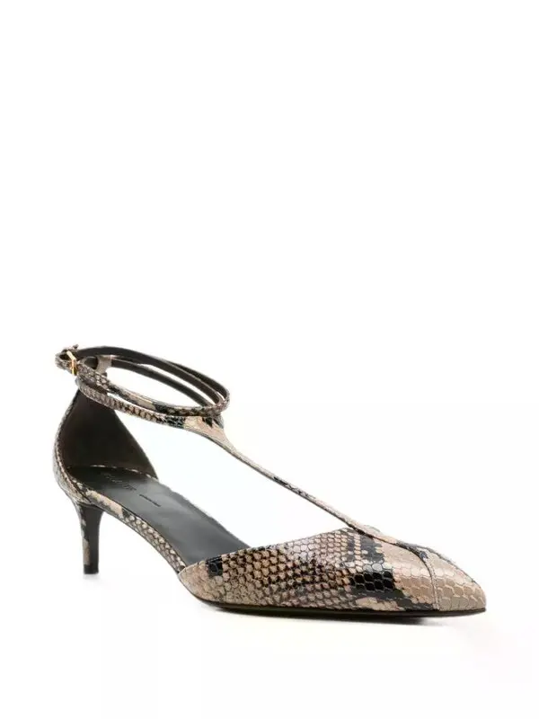 Khaite Mia Snakeskin-effect Pumps