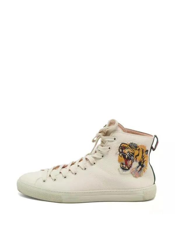 Gucci Tiger Embroidered High-top Sneakers
