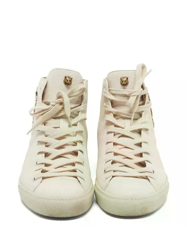 Gucci Tiger Embroidered High-top Sneakers