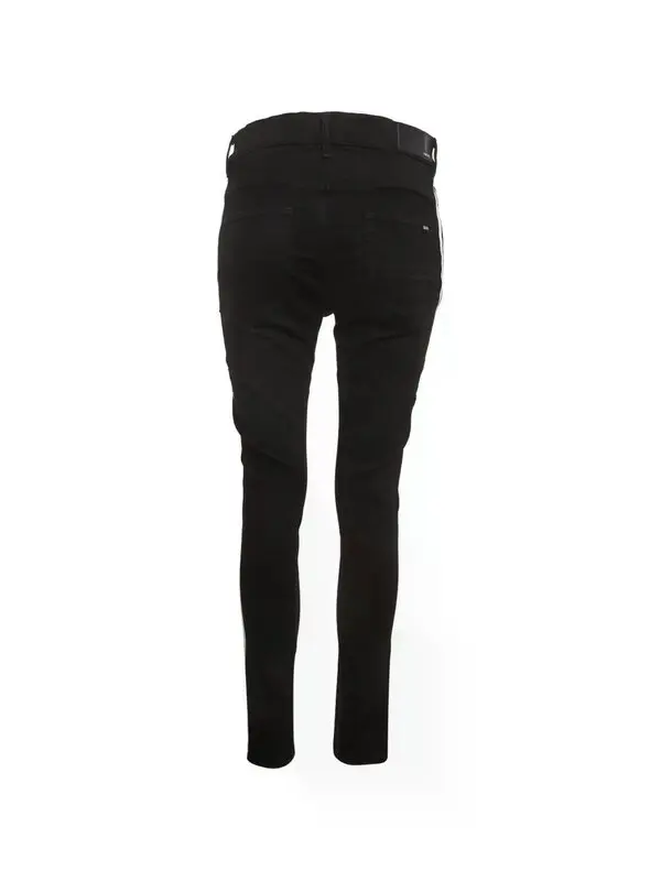 Amiri Skinny-fit Jeans With Side Stripe Detail - Black