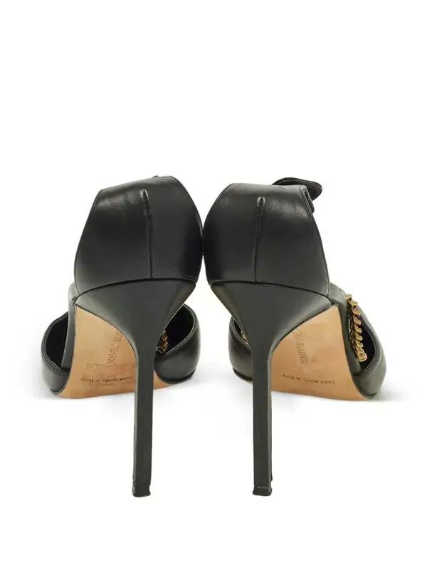 Manolo Blahnik Chain-embellished Mary Jane Pumps