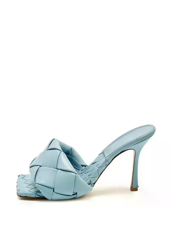 Bottega Veneta Lido Intrecciato Sandals - Blue