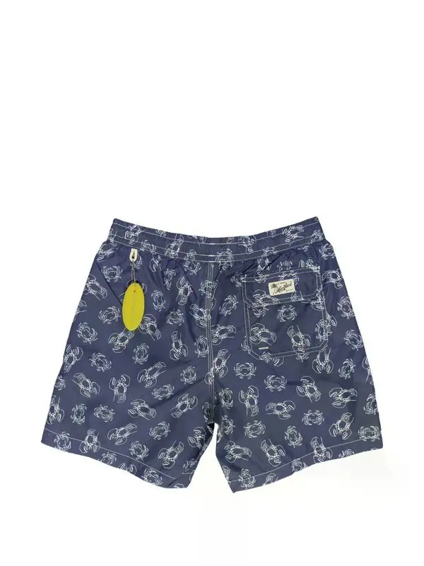 Hartford Lobster Print Swim Shorts