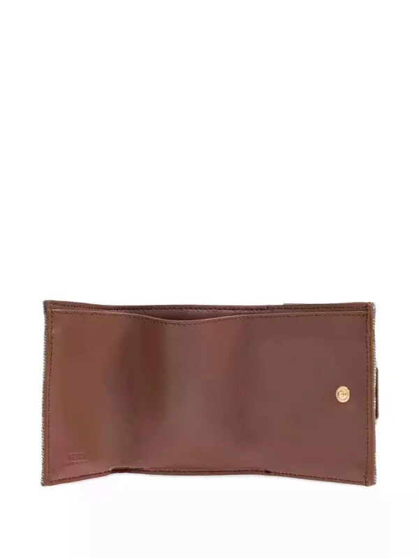Fendi Ff-pattern Tri-fold Wallet