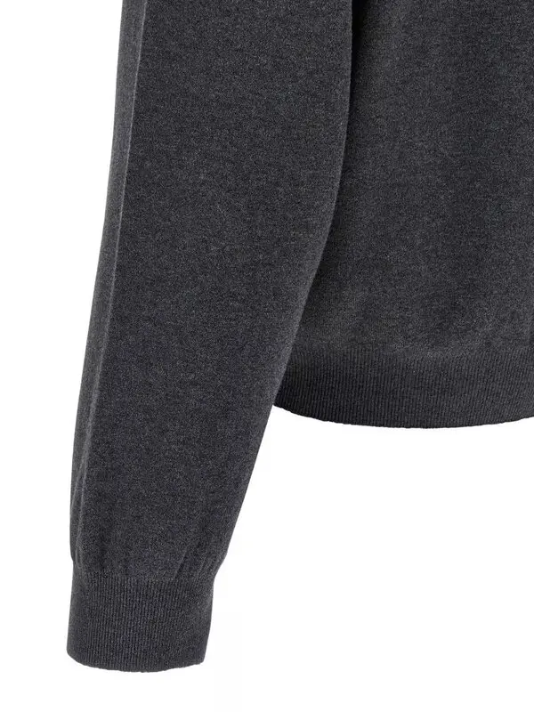 Balenciaga Organic Cotton Half-zip Sweater