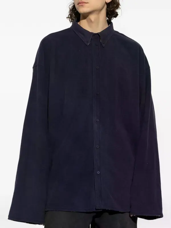 Balenciaga Check-pattern Reversible Shirt