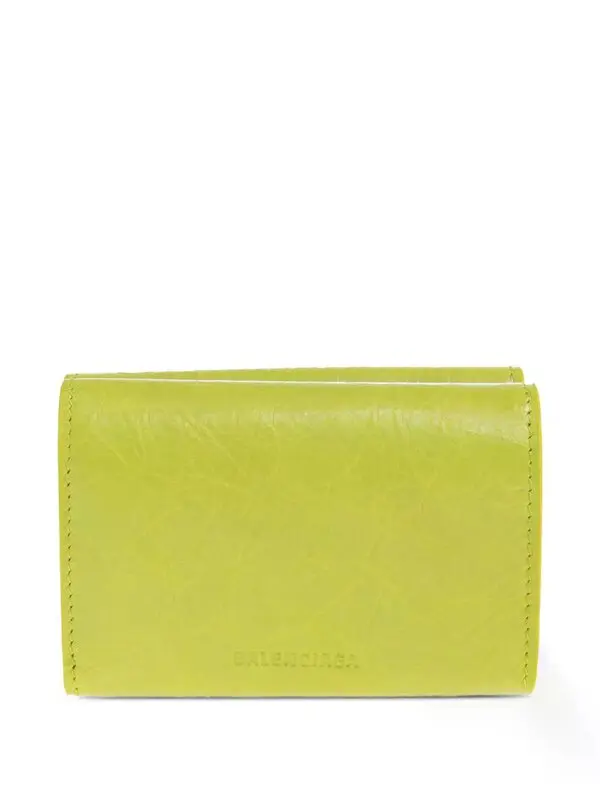 Balenciaga Zip Detail Leather Wallet