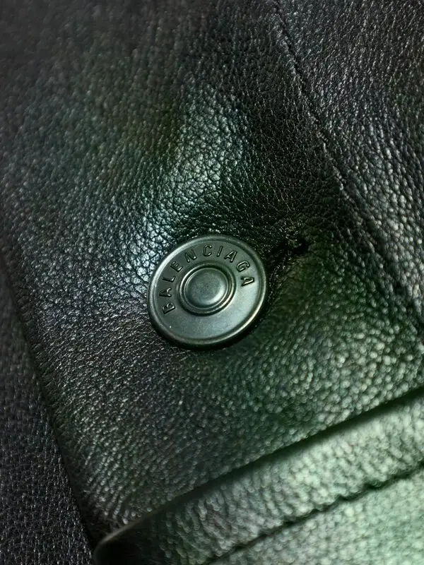 Balenciaga Leather Shirt Jacket