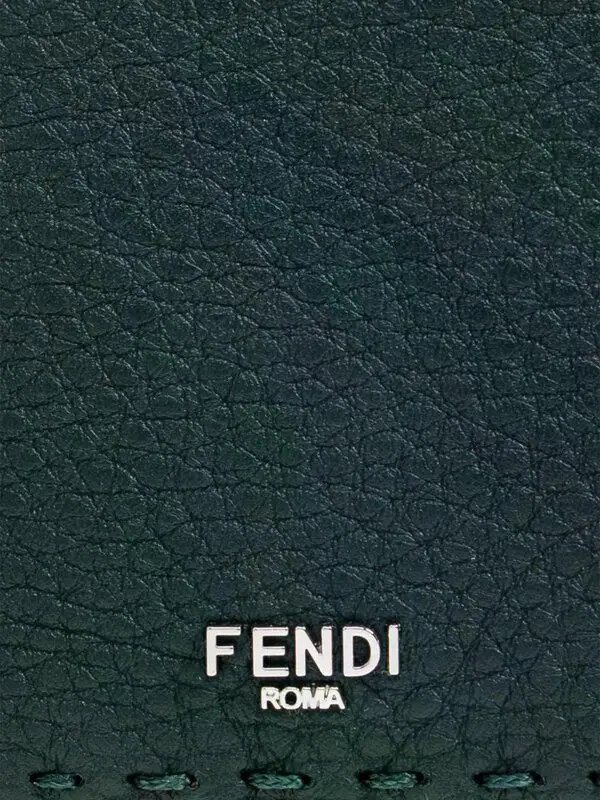 Fendi Stitched-detail Leather Cardholder