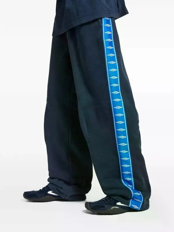 Balenciaga Stripe Baggy Trousers - Blue
