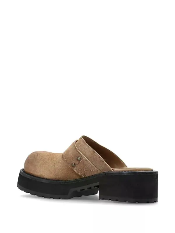 Balenciaga Buckle-fastening Leather Mules